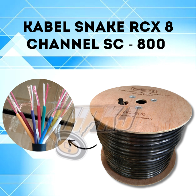 Jual KABEL SNAKE 8CH RCX kabel snake 8 channel merk rcx | Shopee Indonesia