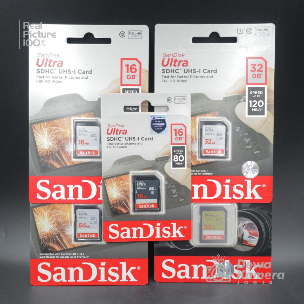 Jual Memory Card Sandisk 16GB 32GB 64GB Murah / Memory Card Sandisk ...