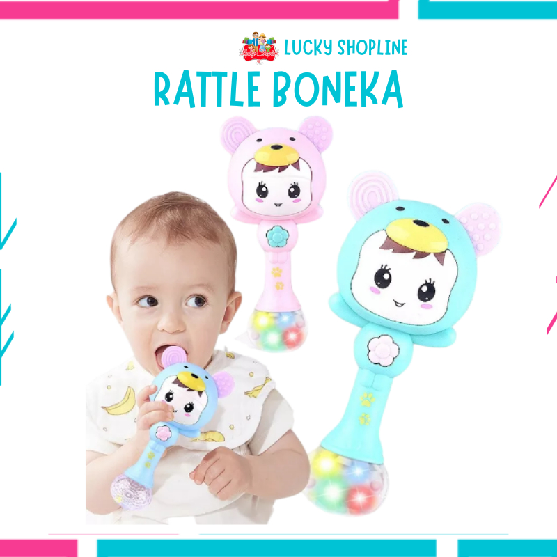 Jual [BIG SALE] Mainan Bayi Tongkat Genggam Rattle Stick dengan Musik ...