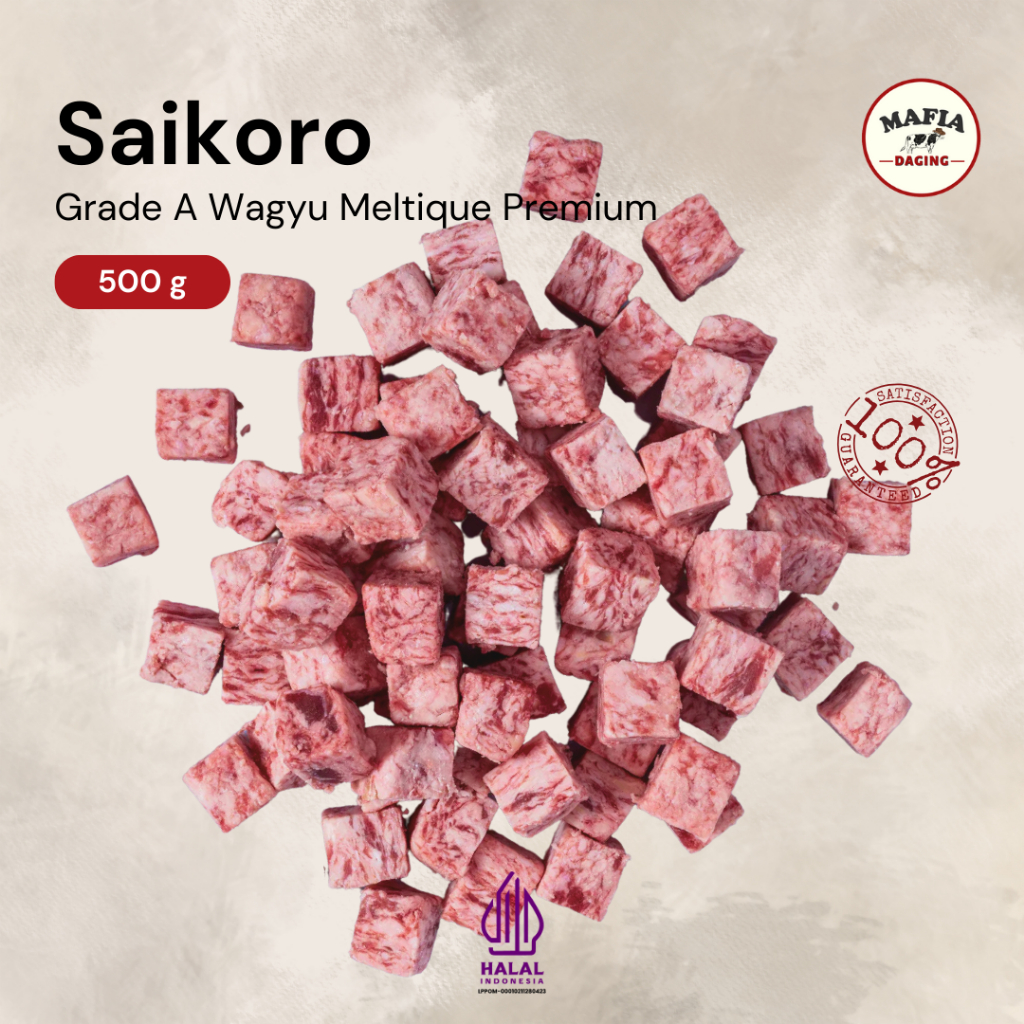 Jual HARGA SPESIAL!!! Saikoro Beef Wagyu Meltik Cube Premium 500g-mafia ...