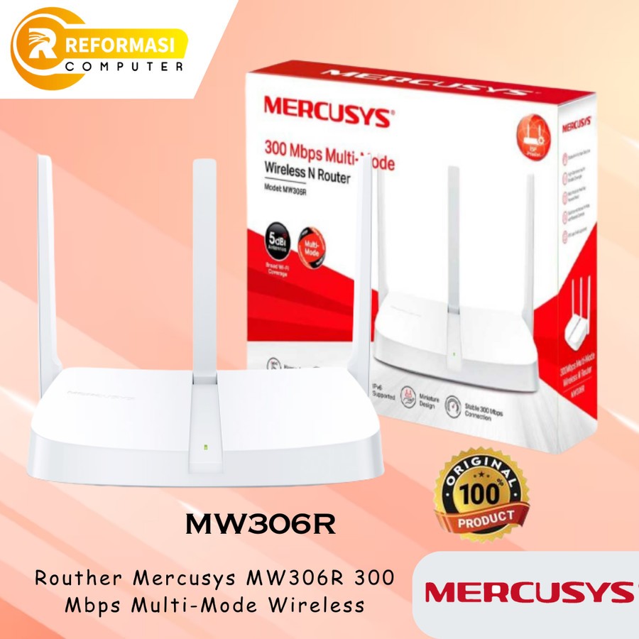 Jual Mercusys MW306R 3 Antenna 300Mbps Wireless N Router | Shopee Indonesia