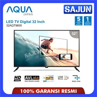 Jual AQUA LED TV 32 inch 32AQT9600 DIGITAL DVB-T2 Miracast LE32AQT9600G ...