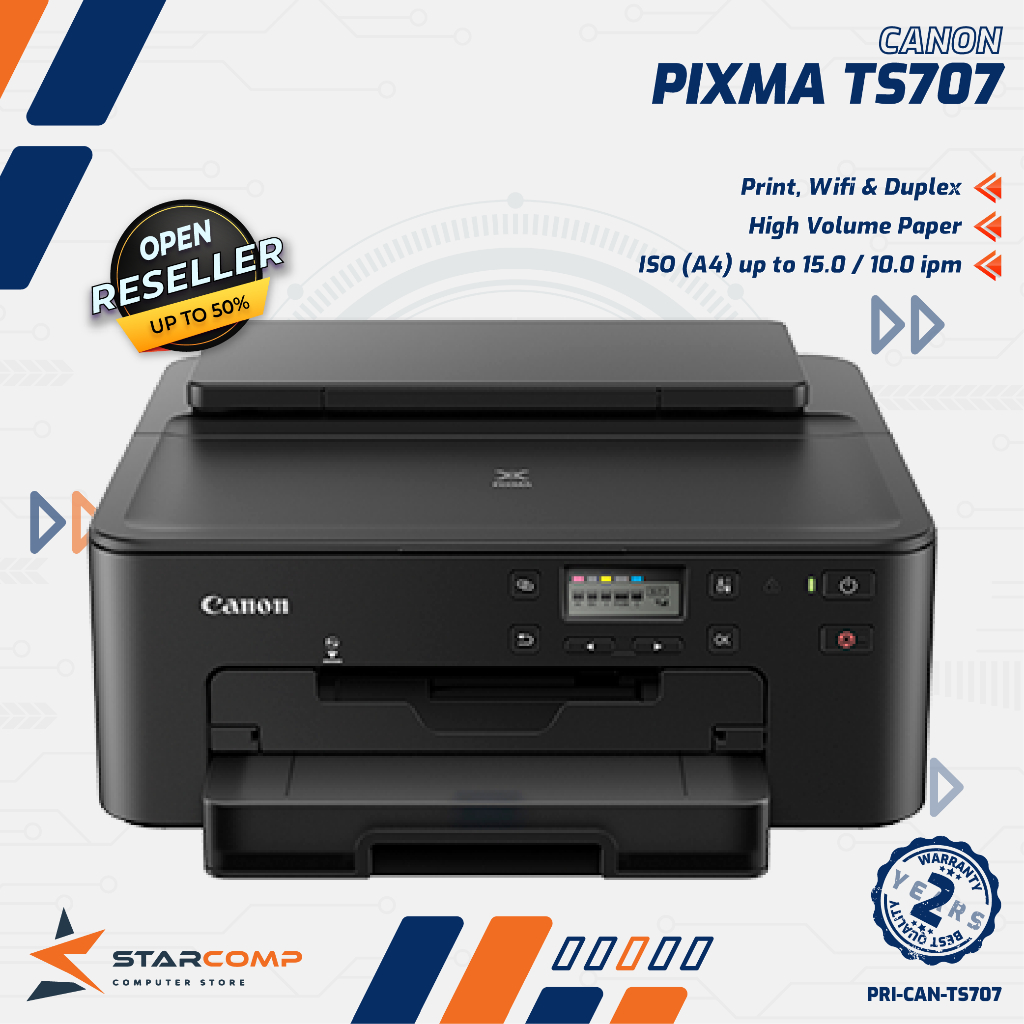 Jual Printer CANON Pixma TS707 Print Wifi Duplex Wireless ADF TS 707 ...