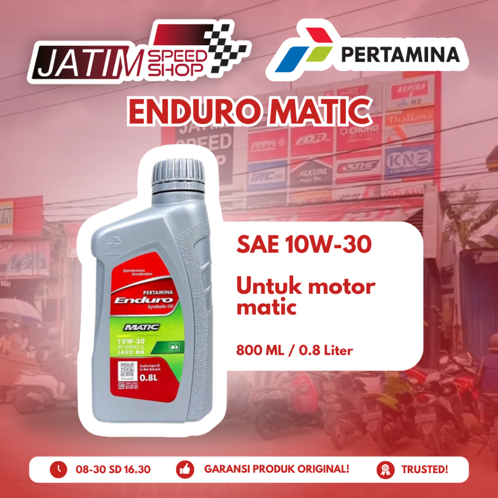 Jual Oli Pertamina Enduro Matic 10W-30 800ML/0.8LT | Shopee Indonesia