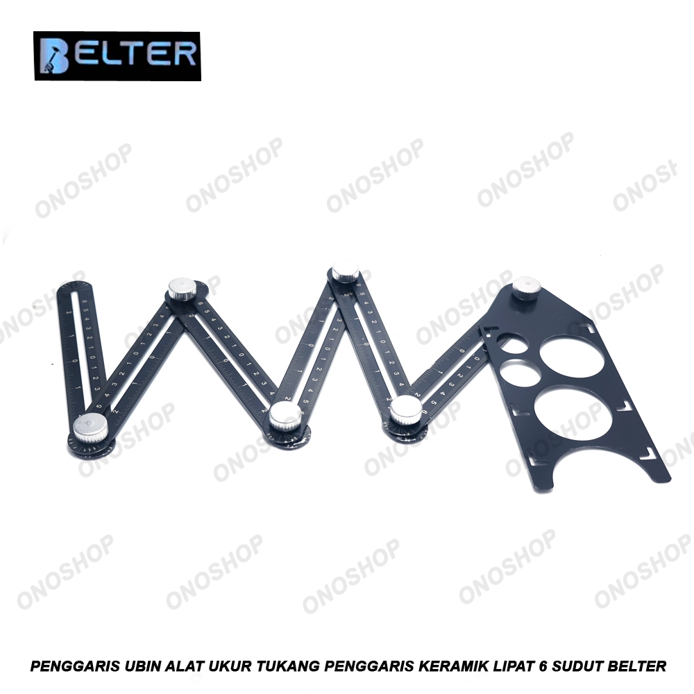 Jual Penggaris Ubin Alat Ukur Tukang Penggaris Keramik Lipat 6 Sudut Belter | Shopee Indonesia
