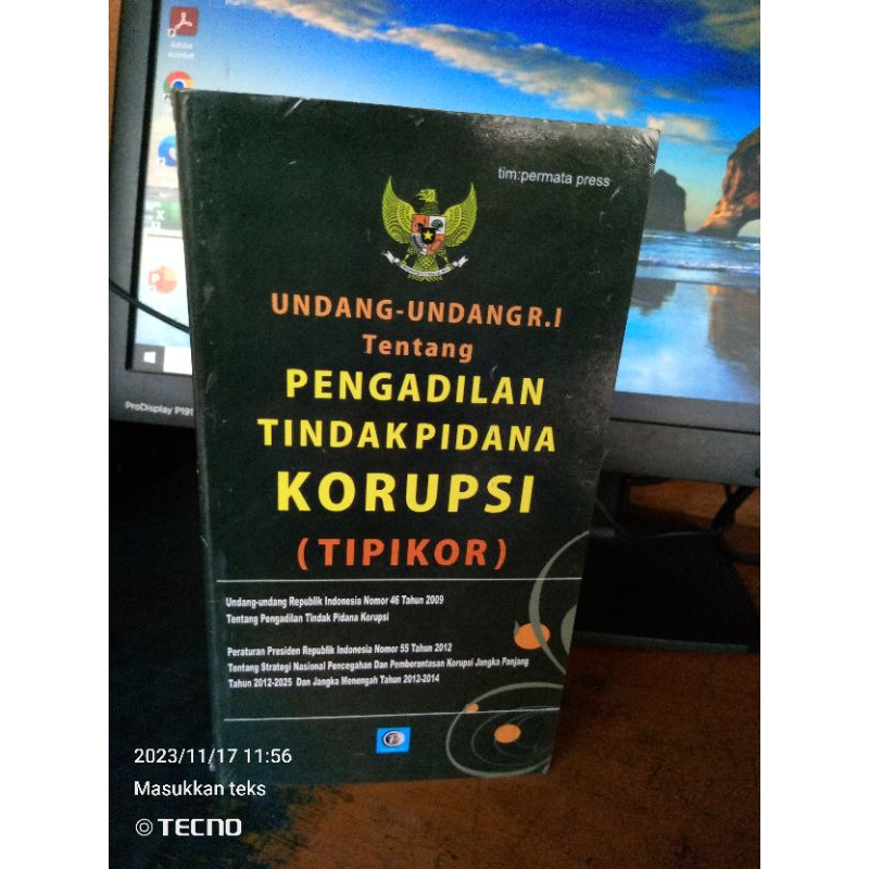 Jual UNDANG-UNDANG RI TENTANG PENGADILAN TINDAK PIDANA KORUPSI ( TIPIKOR ) | Shopee Indonesia