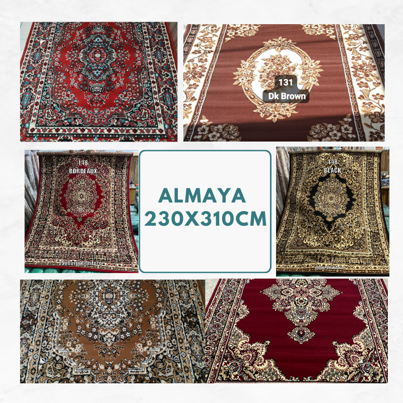 Jual Almaya - Karpet Permadani Anti Slip Turky Size 230 X 310 Cm Random ...