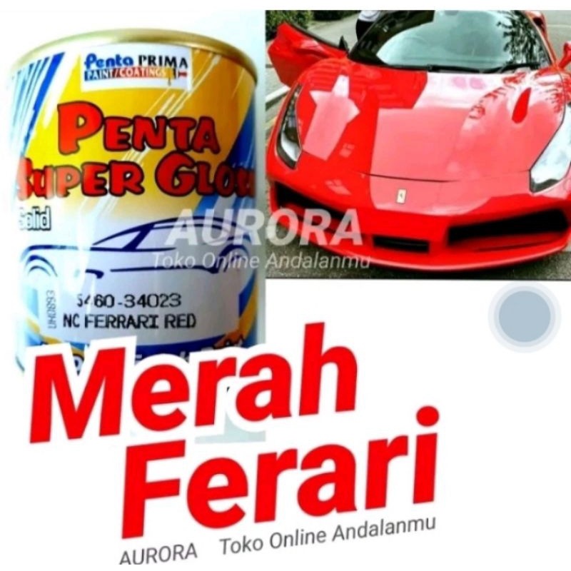 Jual Cat Penta Super Gloss Ferrari Red 5460-34023 Merah Solid Merah ...