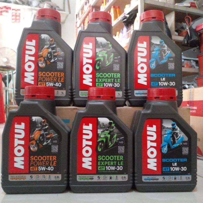 Jual OLI MESIN MOTOR MATIC MOTUL LE SC EXPERT POWER LE 1000ml 800ml | Shopee Indonesia