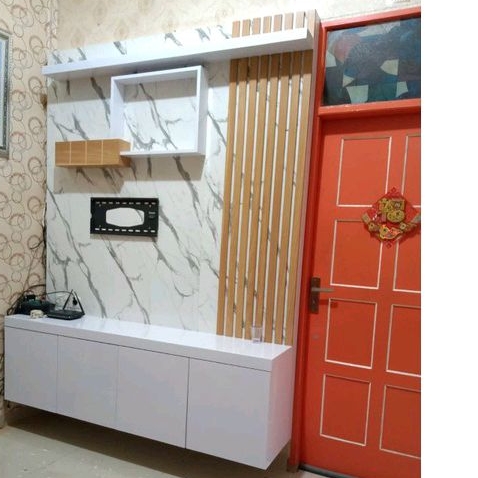 Jual backdrop tv minimalis modern hpl | Shopee Indonesia