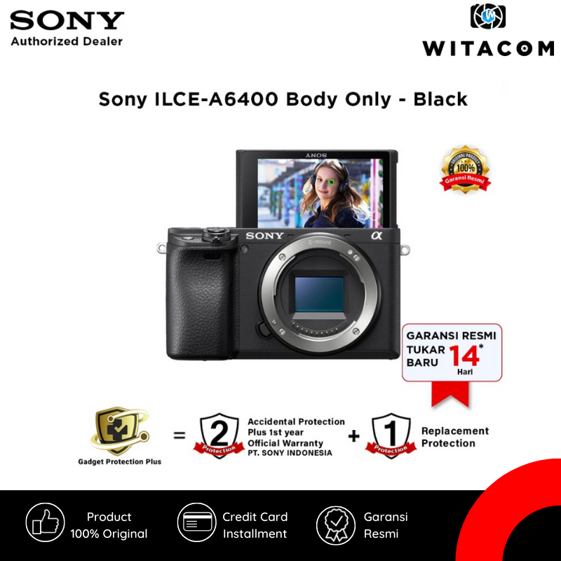 Jual Sony A6400 / ILCE-6400 Body Only Black - Garansi Resmi | Shopee ...