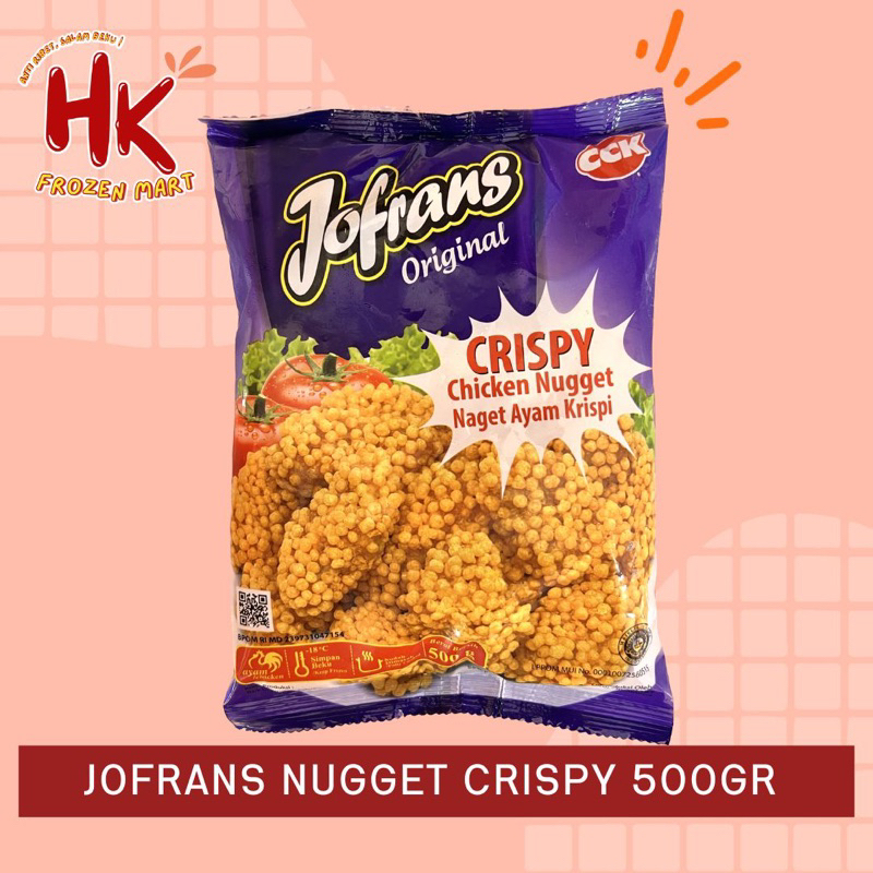 Jual Jofrans Nugget Ayam Crispy 500 gr / love jofran chicken naget ...