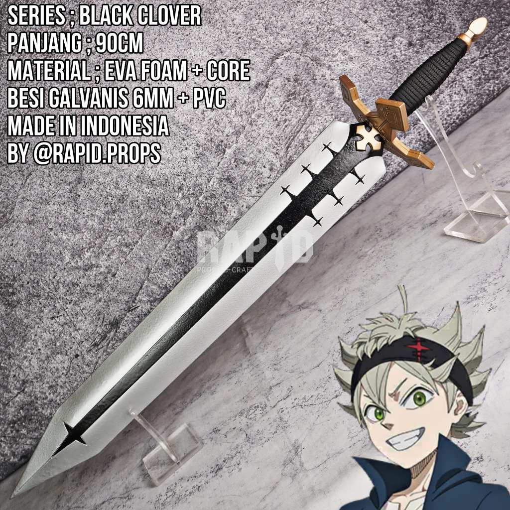 Jual Asta Dweller Sword - Black Clover For Cosplay Prop | Shopee Indonesia