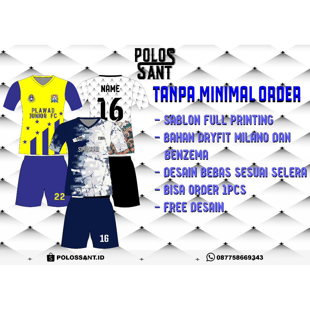Jual CUSTOM JERSEY PRINTING SUBLIM ANAK & DEWASA | Shopee Indonesia