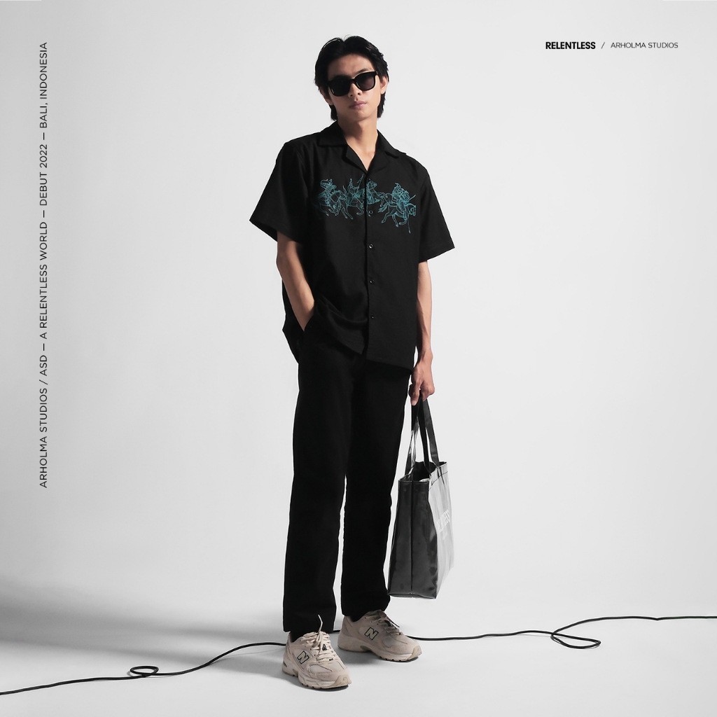 Jual Arholma Studios - Oversized Shirt 'Cavalry' Emerald Black | Shopee ...