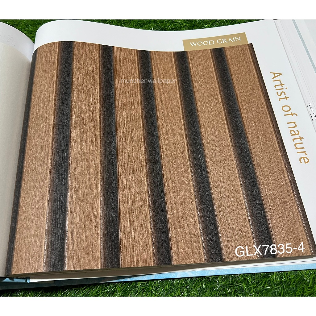 Jual Wallpaper Dinding Korea Motif Kayu Panel WPC 3D Effect Roll Besar ...