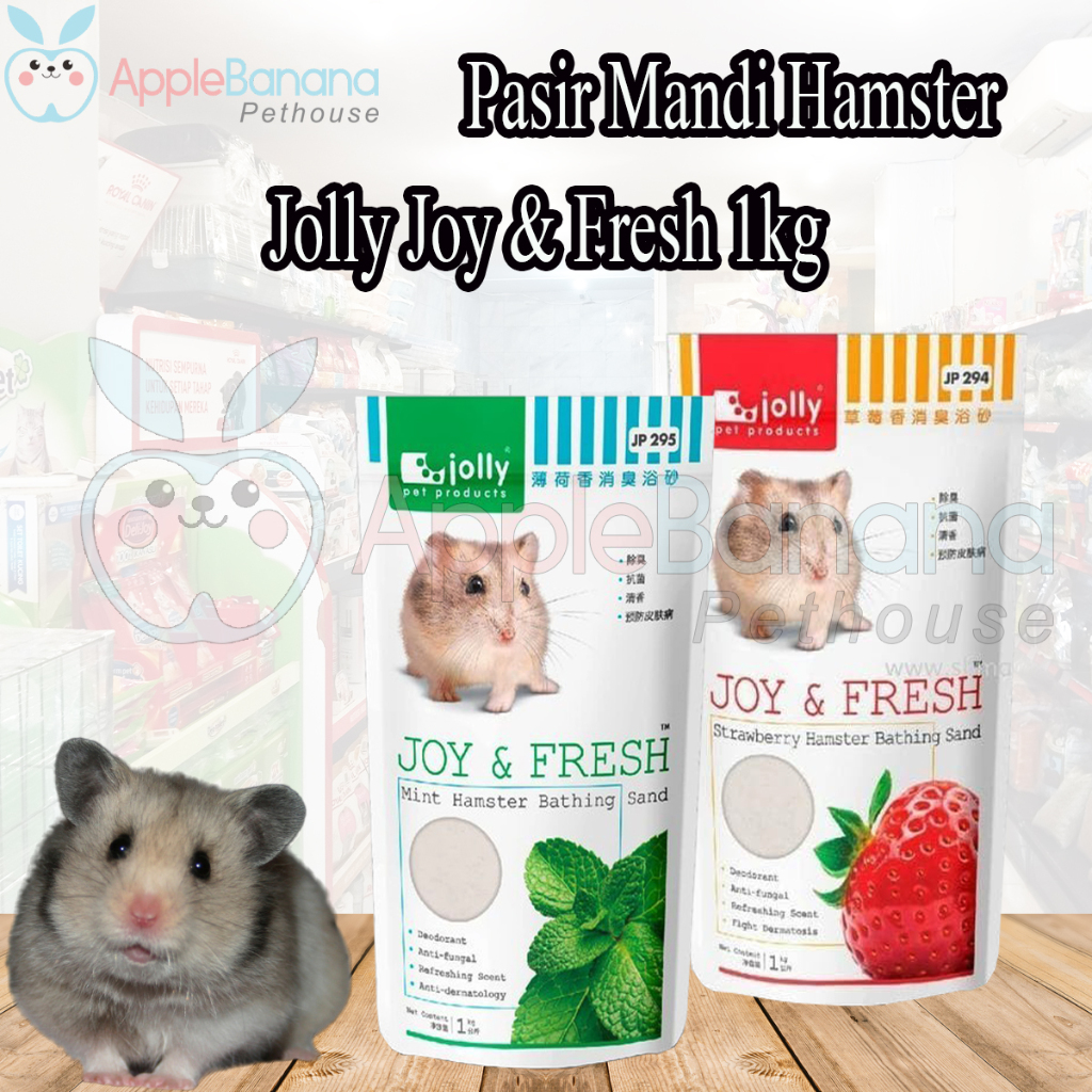 Jual Pasir Mandi Hamster Wangi Jolly Bathing Sand 1KG - Jolly Joy&Fresh 1kg | Shopee Indonesia