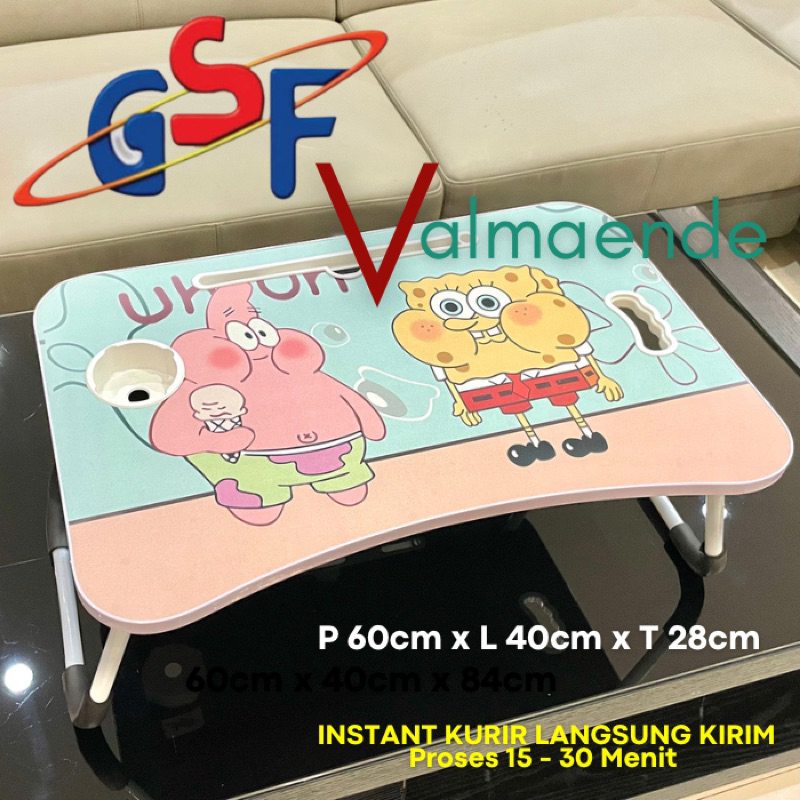 Jual Meja Lipat Portable Meja Kerja Meja Belajar 60x40cm Meja Serbaguna ...