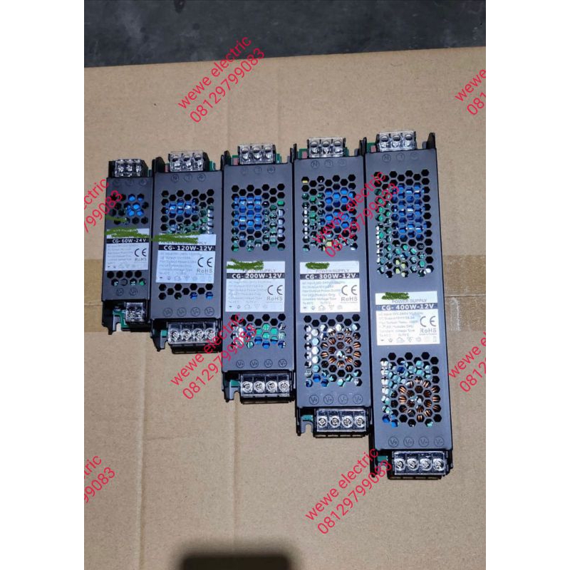 Jual SLIM ADAPTOR PSU JARING TRAVO POWER SUPLY 12V 24V 60W 120W 200W ...