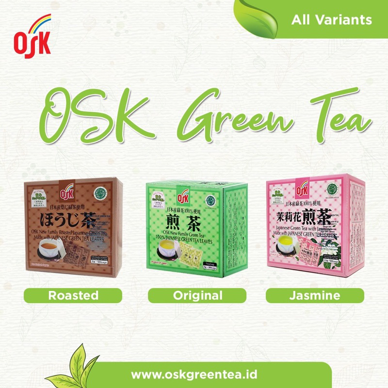 Jual OSK Japanese Green Tea isi 50 tea bag (Made in Japan) | Shopee Indonesia