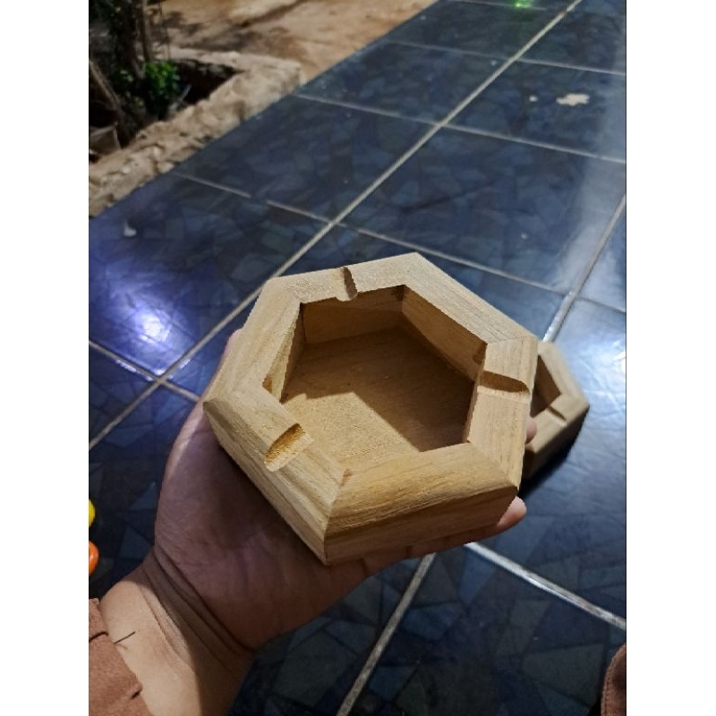 Jual asbak rokok kayu jati/asbak murah/asbak rokok | Shopee Indonesia