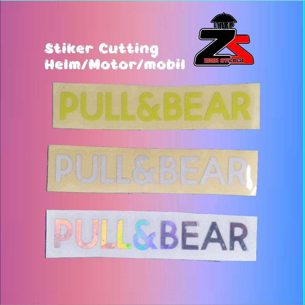 Jual Stiker cutting Visor Helm / Stiker cutting pull and bear / stiker ...