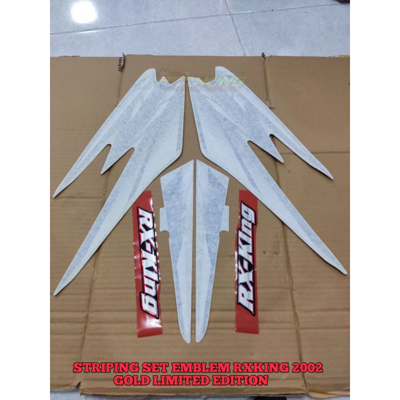 Jual Striping Rxking set emblem stiker Grafik body Rx king 2002 GOLD ...
