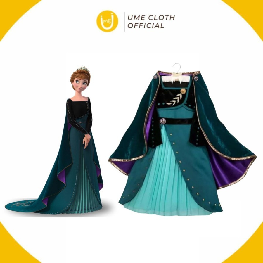 Jual Fashion Kostum Anak Perempuan Dress Karakter Frozen Anna 2 ...
