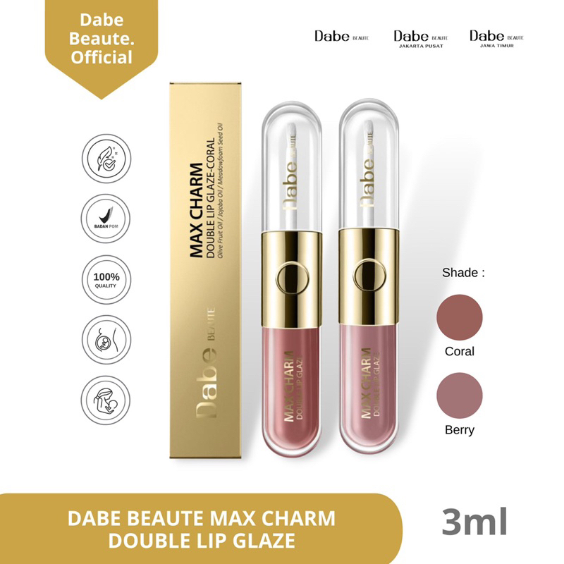 Jual READY PROMO LUNCHING (ORI)!! Dabe Beaute Max Cream Double lip ...