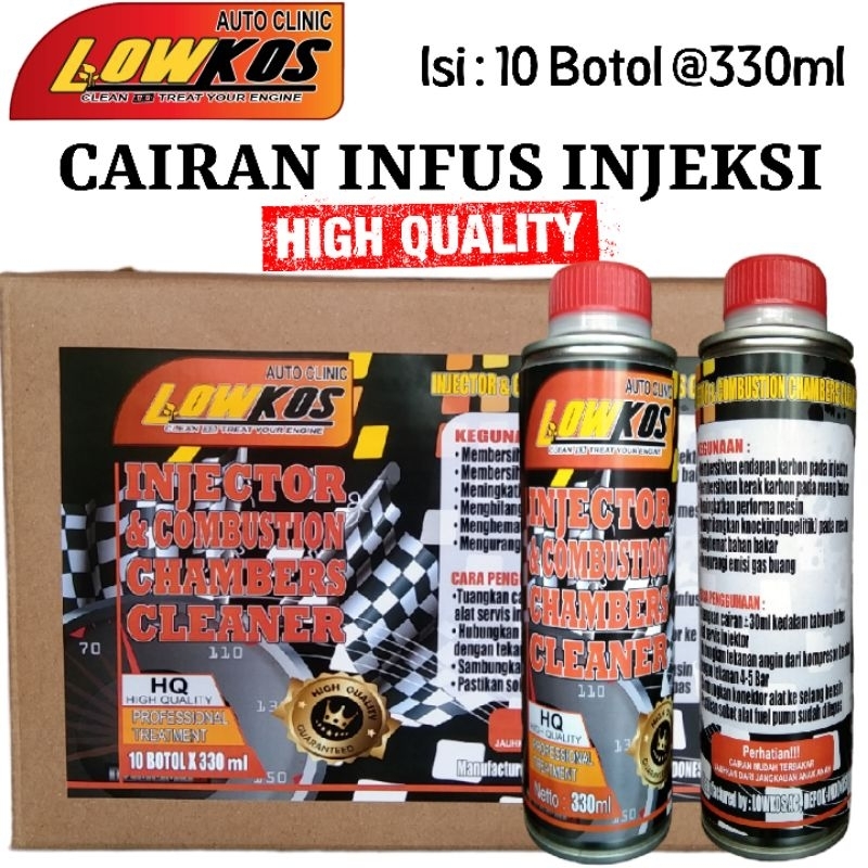 Jual 1 Dus (10 Botol) LOWKOS Cairan Infus Injeksi 330ml 1 - Pembersih ...
