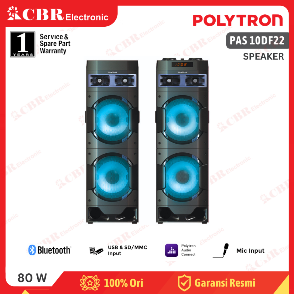 Jual Speaker Polytron Pas 10df22 Shopee Indonesia