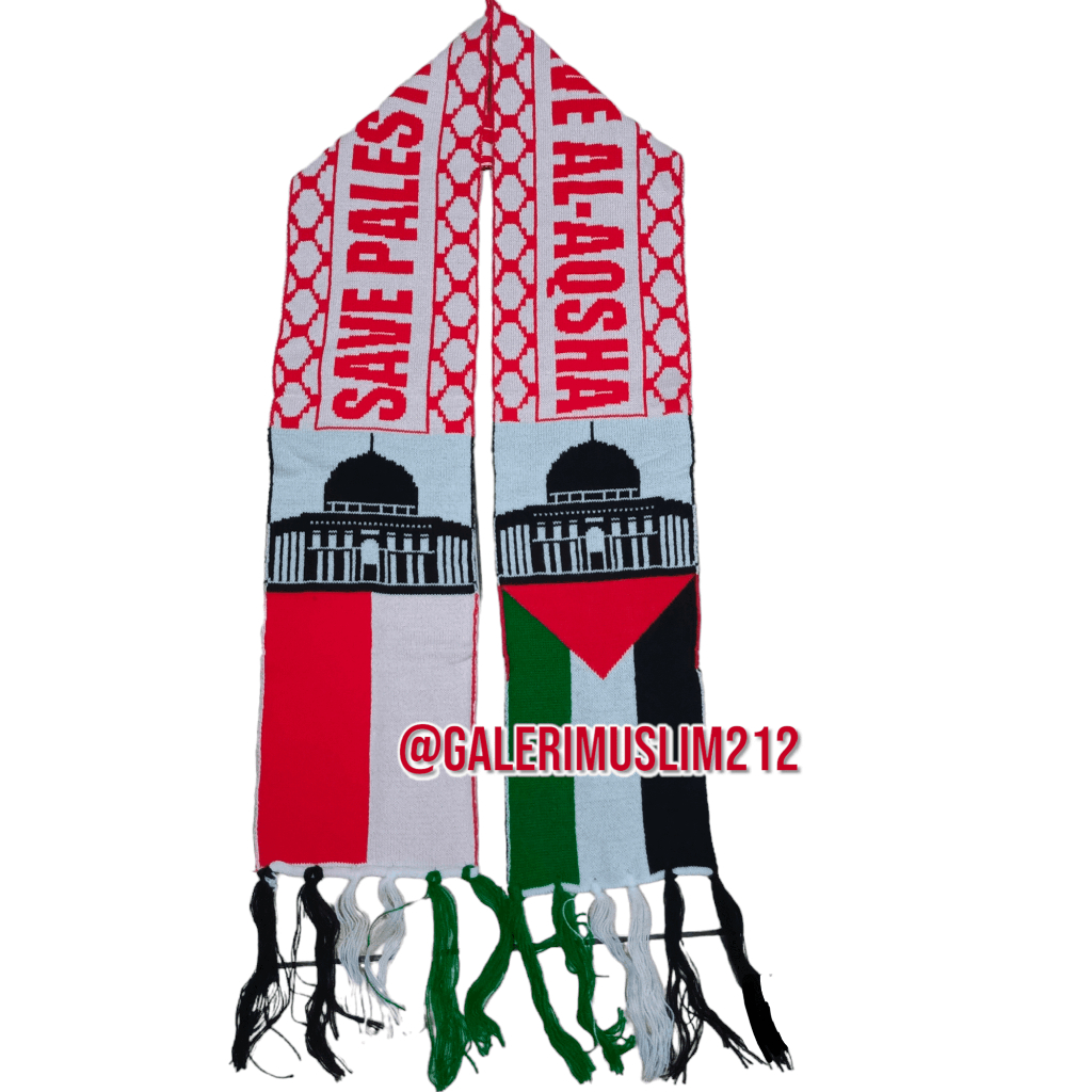 Jual SELENDANG PALESTINA / SYAL PALESTIN / SAVE PALESTINE / SYAL RAJUT ...
