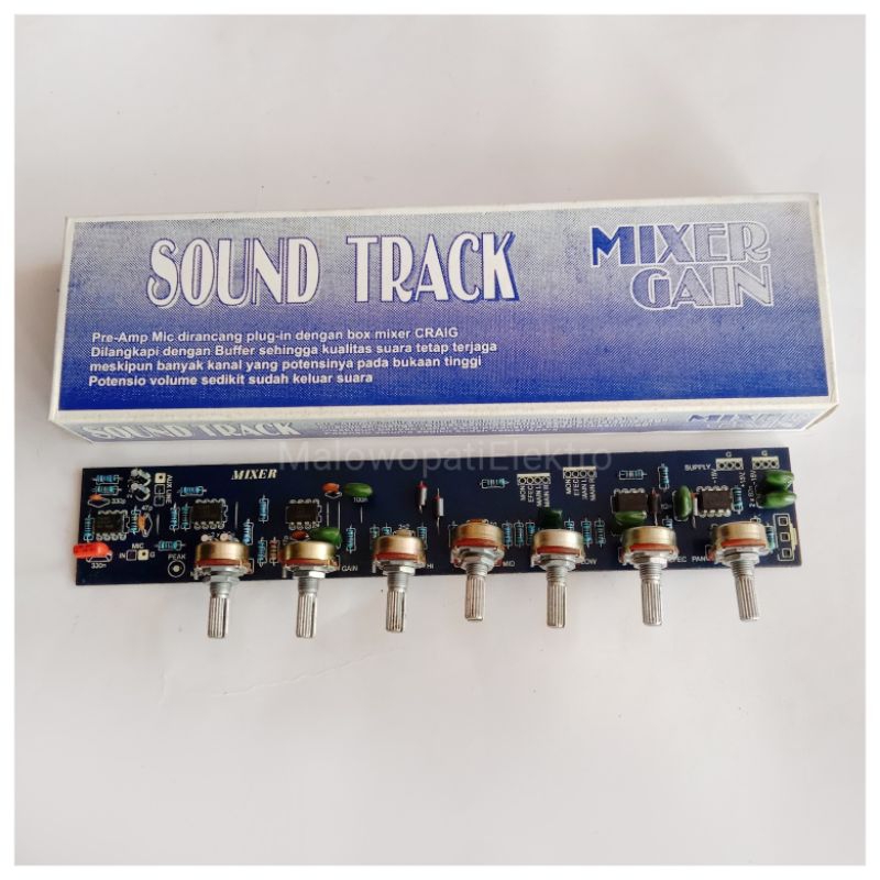 Jual Kit Mixer 7 potensio Sound Track Penguat Mic Audio | Shopee Indonesia