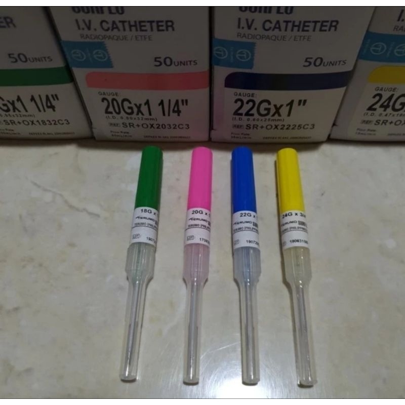 Jual Surflo I.V Catheter Terumo 18g 20g 22g 24g/ Abbocath Terumo/ IV ...
