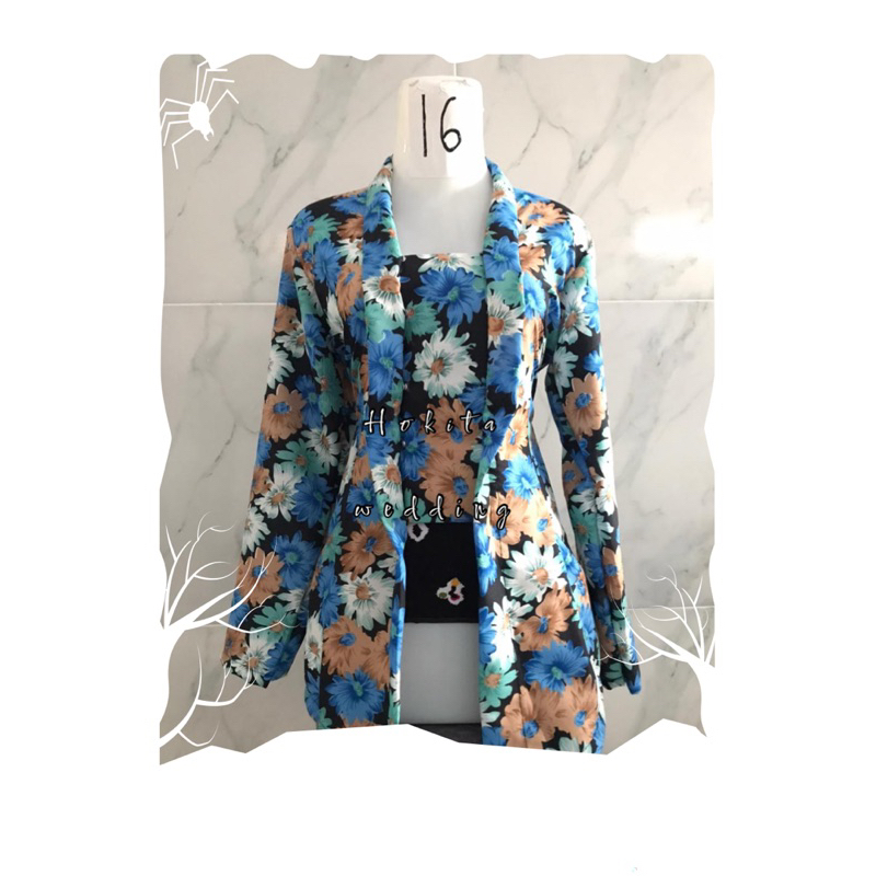 Jual Kebaya Atasan Model Kutubaru Wanita Dewasa Motif Bunga2 | Shopee ...