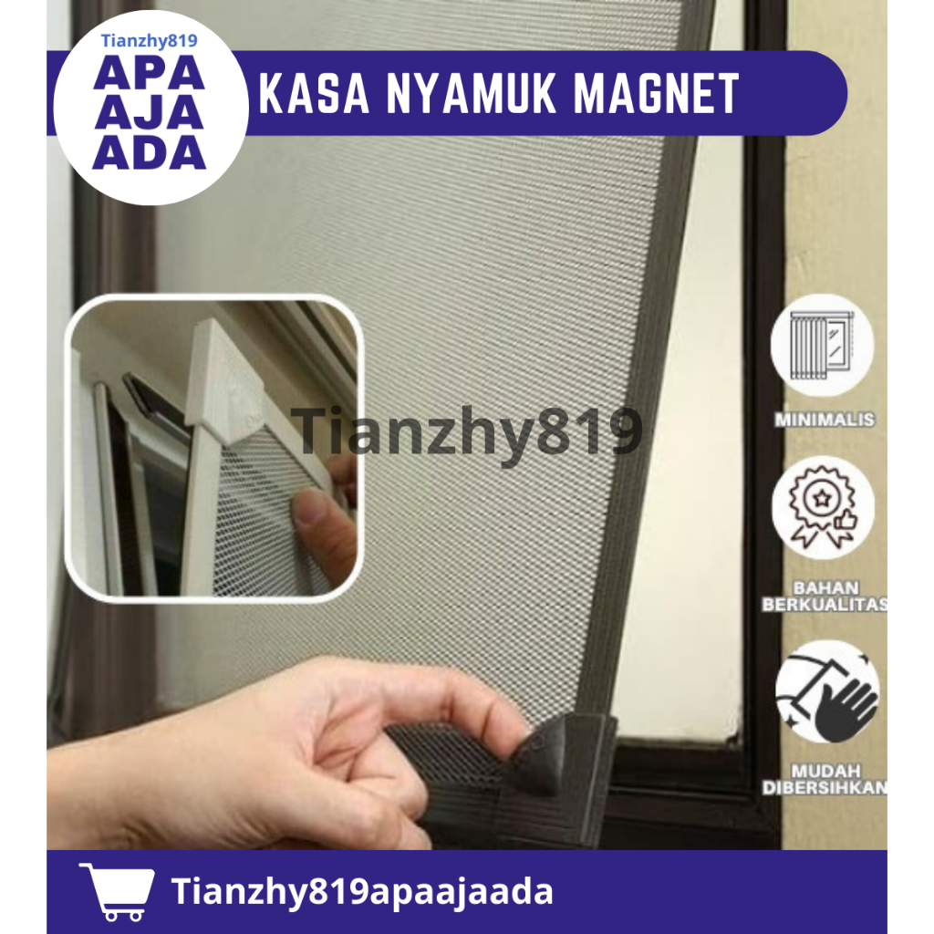 Jual Kasa Nyamuk Magnet / Kawat Jendela / Magnetic Insect Scren ...