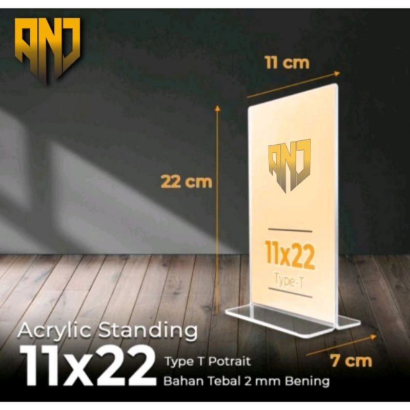 Jual Akrilik Display / Card Display / Nomor Meja / tempat Brosur T ...