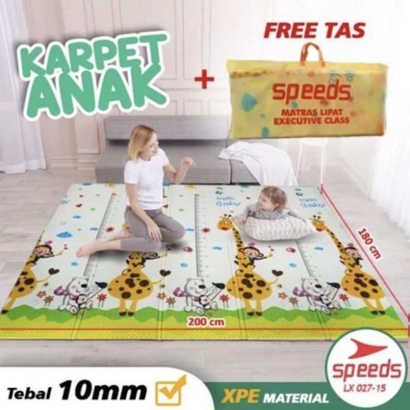 Jual SPEEDS Matras Bayi Playmat Bayi Karpet Lipat Anak/Bayi Tikar Lipat ...