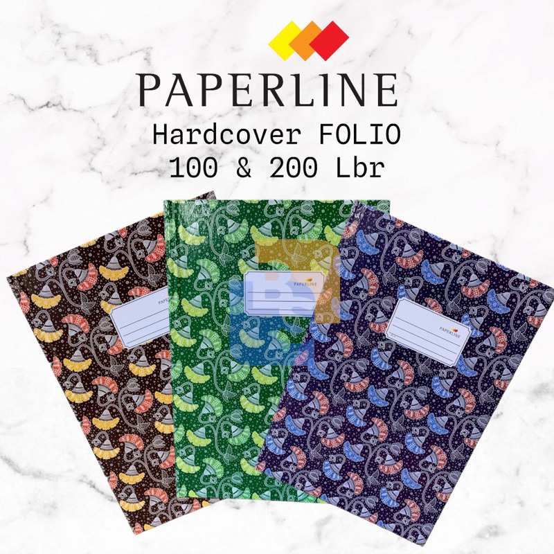Jual PAPERLINE Buku Tulis Hard cover Folio 100 & 200 lembar / Buku ...