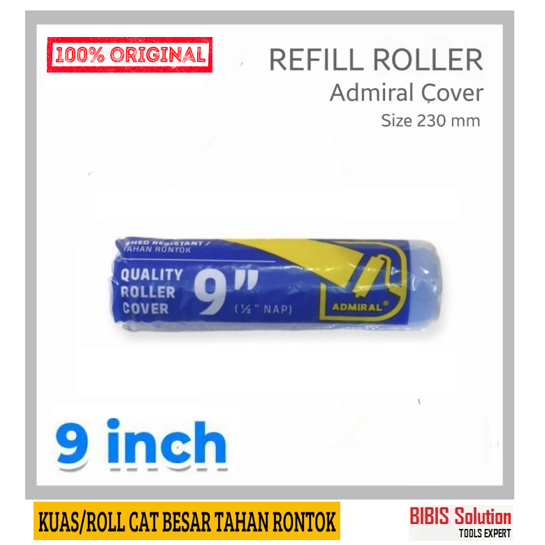 Jual Busa Roll Cat Besar 9 inch Refill Bulu Rol Refil Kuas Roll Kuas ...