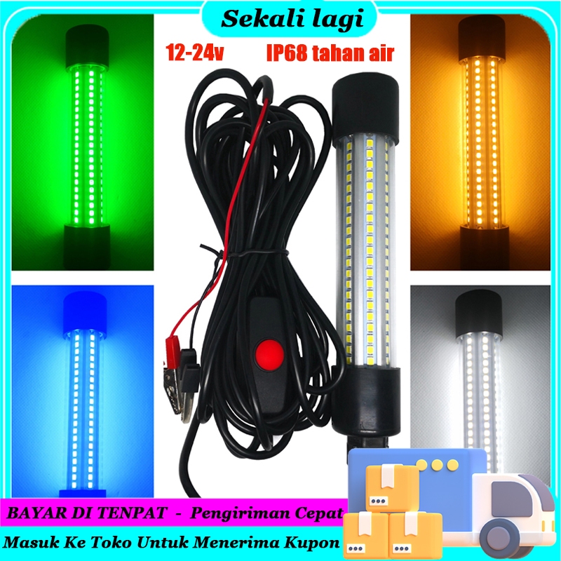 Jual Lampu Celup LED Ikan 13 Watt 50 M 1200 Lumens Waterproof/Lampu ...