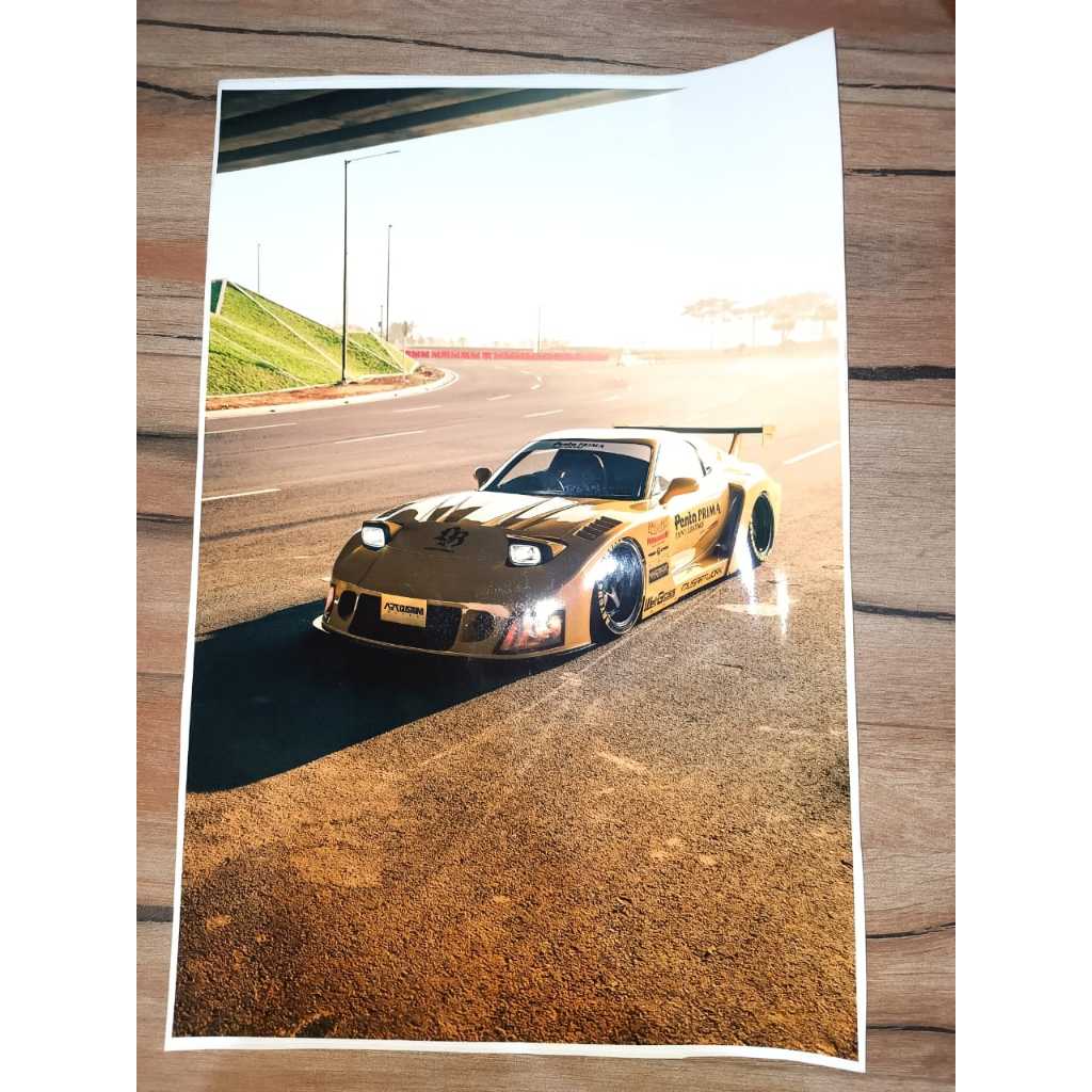Jual Liberty Walk LBWK X Arief Muhammad Mazda RX-7 Big Poster Yellow ...