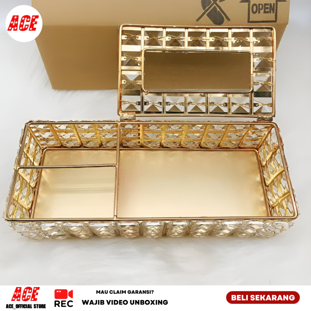Jual ACE [COD] Tempat Tisu Kristal Kotak Tisu Crystal Kotak Tisu Blink ...