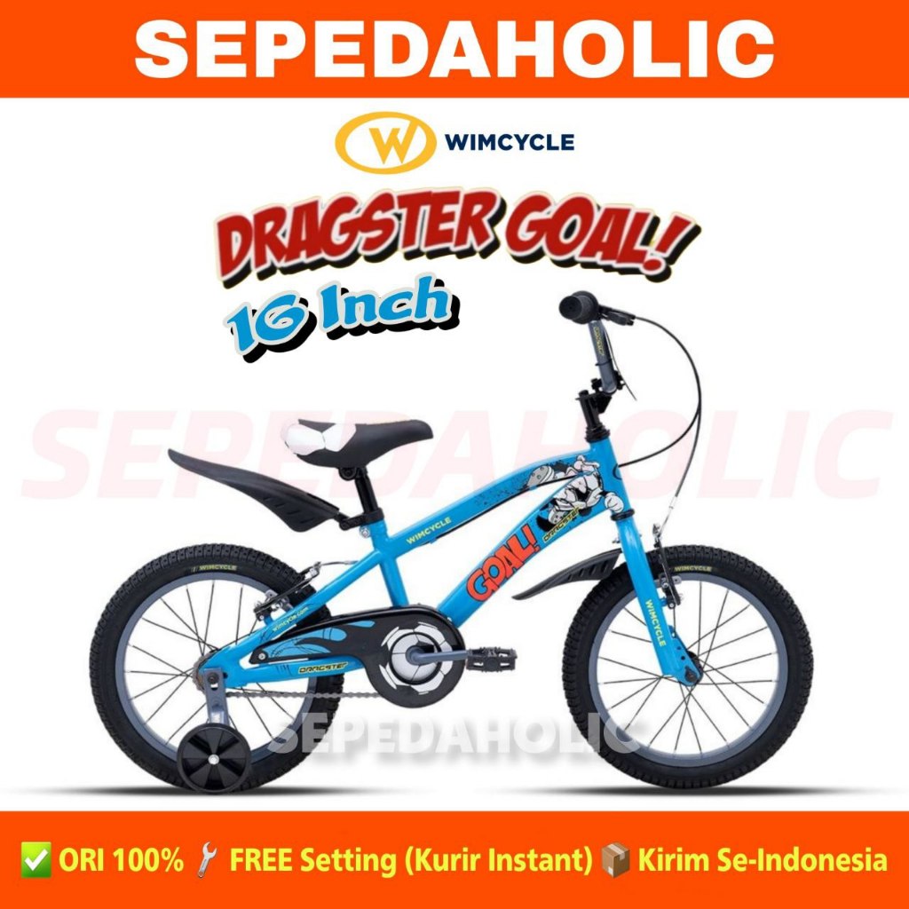 Jual Sepeda Anak Laki BMX WIMCYCLE DRAGSTER GOAL Ukuran 16 18 20 Inch ...