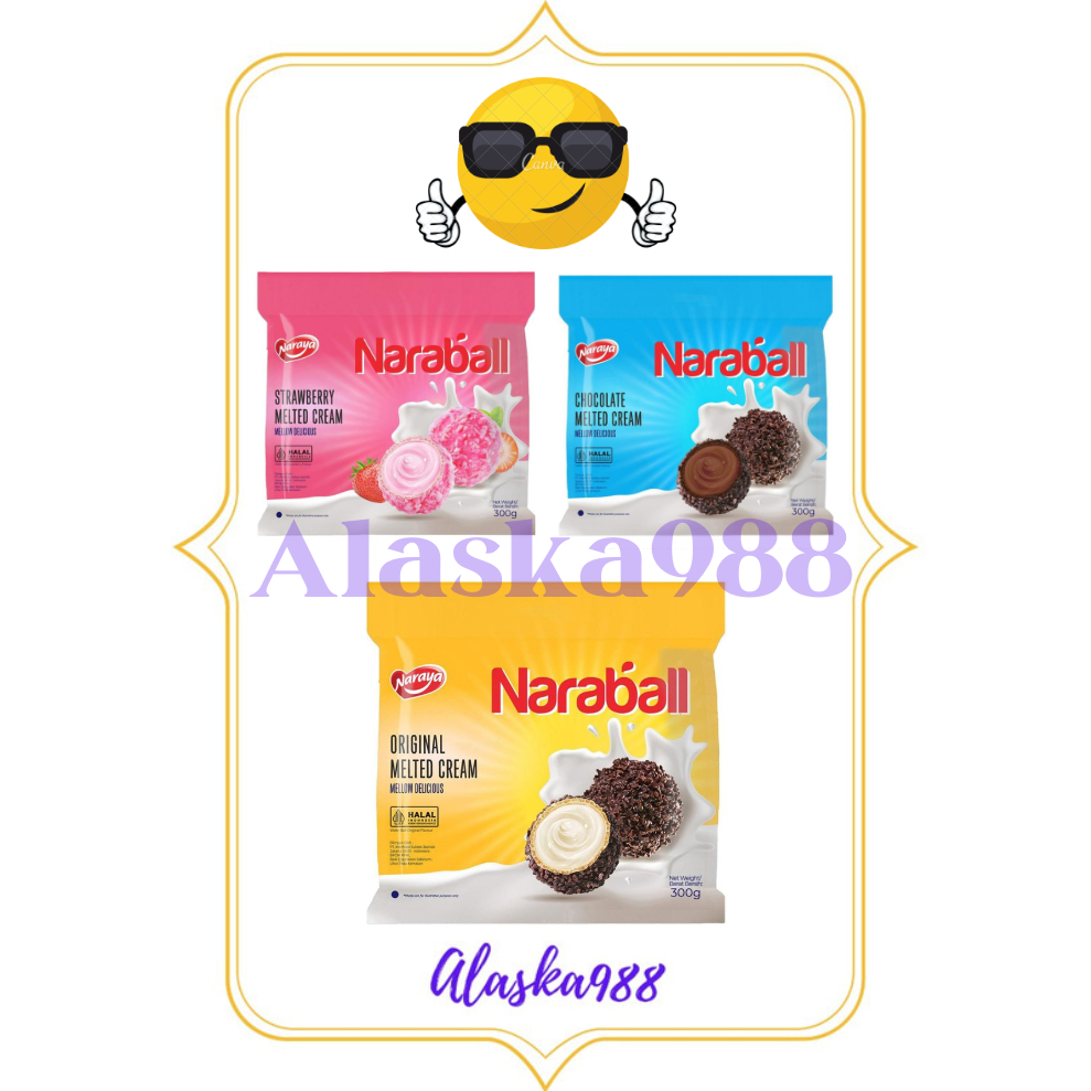 Jual Naraya Naraball Melted Cream Ball Wafer / naraball wafer ball ...