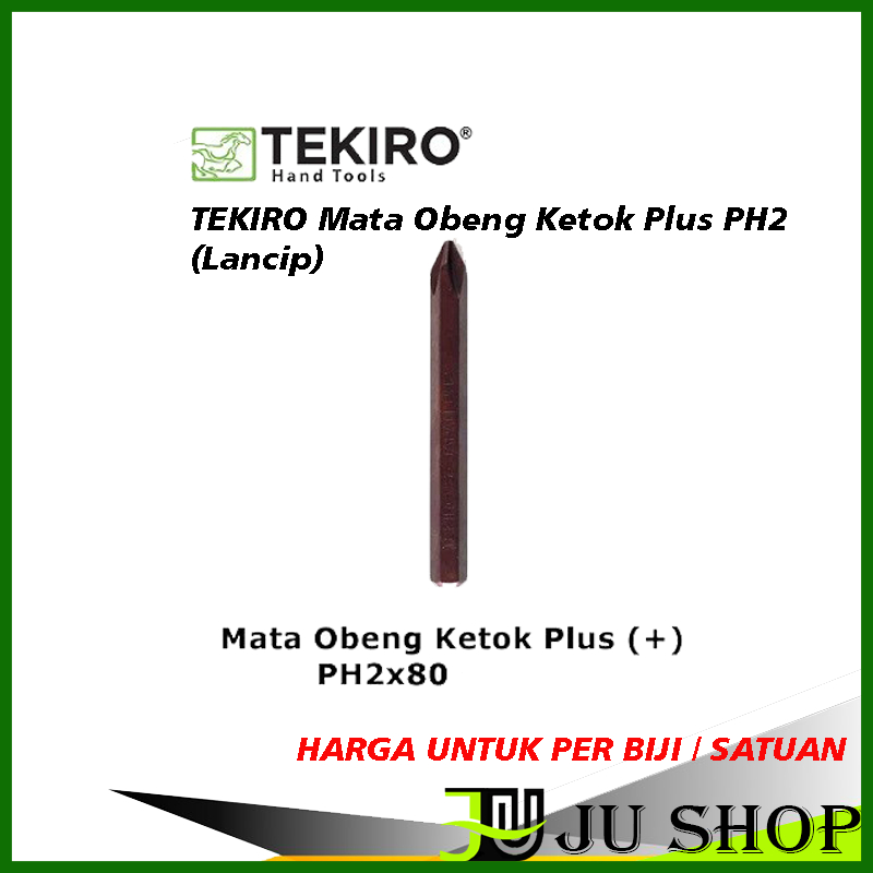 Jual TEKIRO mata obeng ketok PLUS PH2 (LANCIP) ORIGINAL (HARGA PER BIJI ...