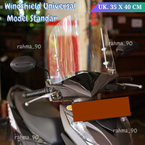 Jual Windshield Ukuran 35cm x 40 cm Winsil Tameng Angin Visor Visor ...