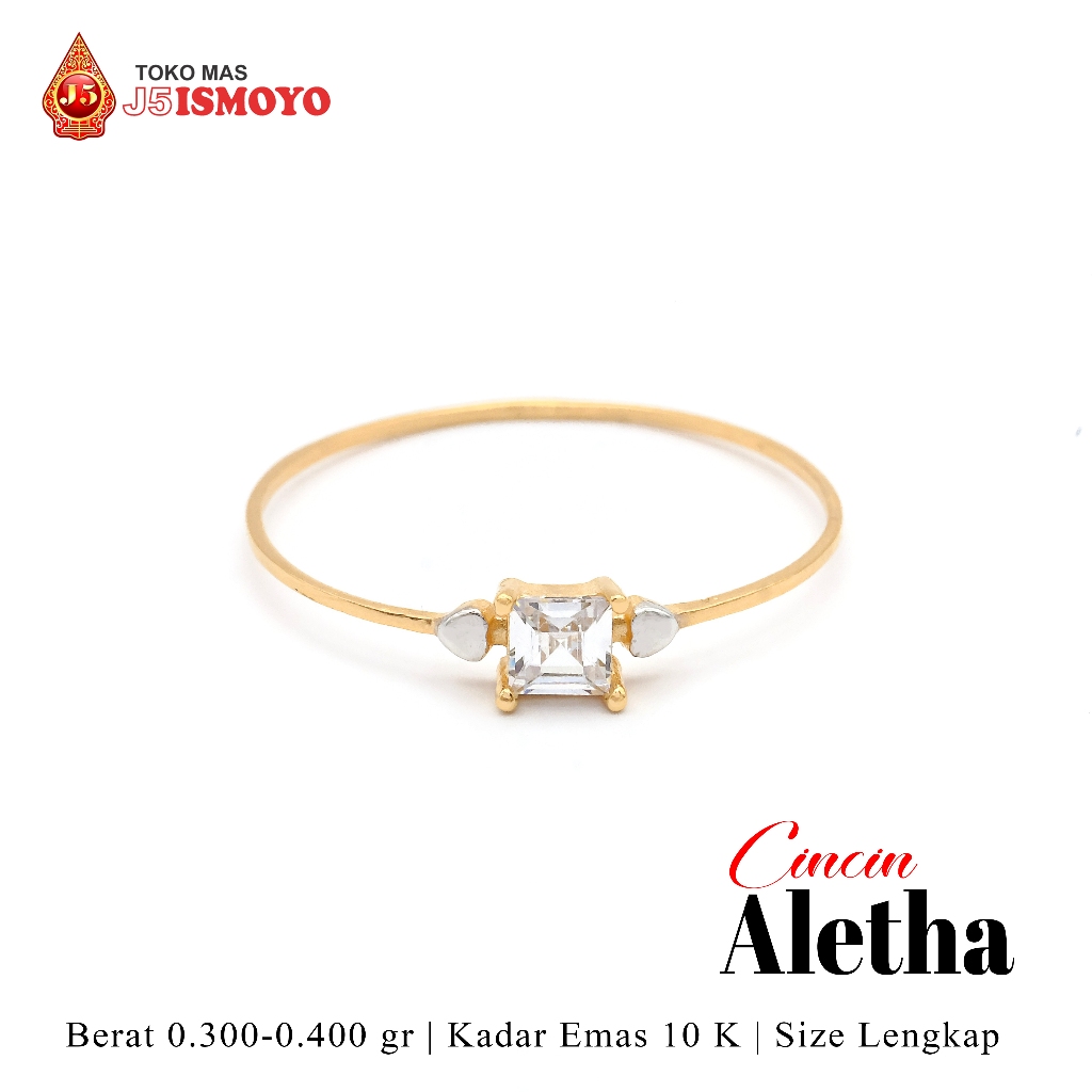 Jual Cincin Emas 10K Aletha J5 Ismoyo | Shopee Indonesia