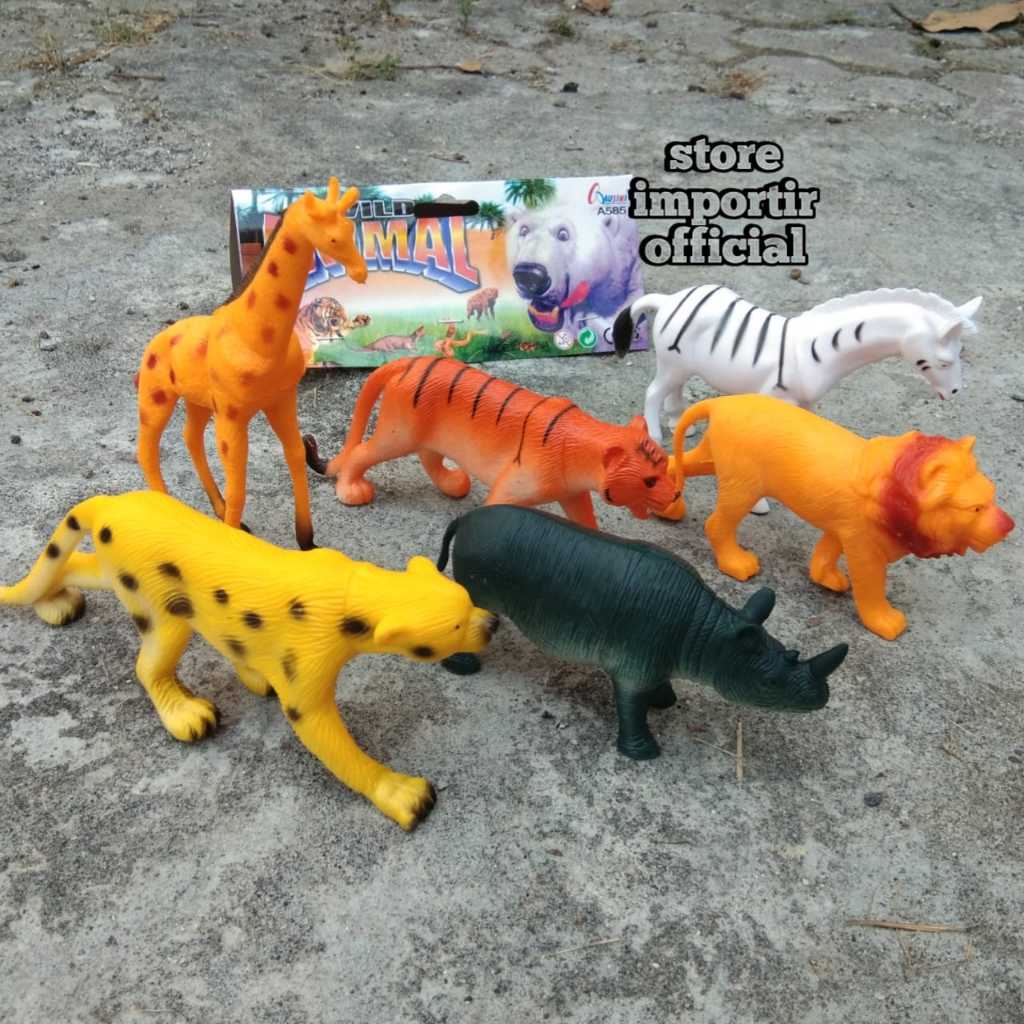Jual Mainan Anak Hewan Wild Animal A585 Binatang Karet Murah | Mainan ...