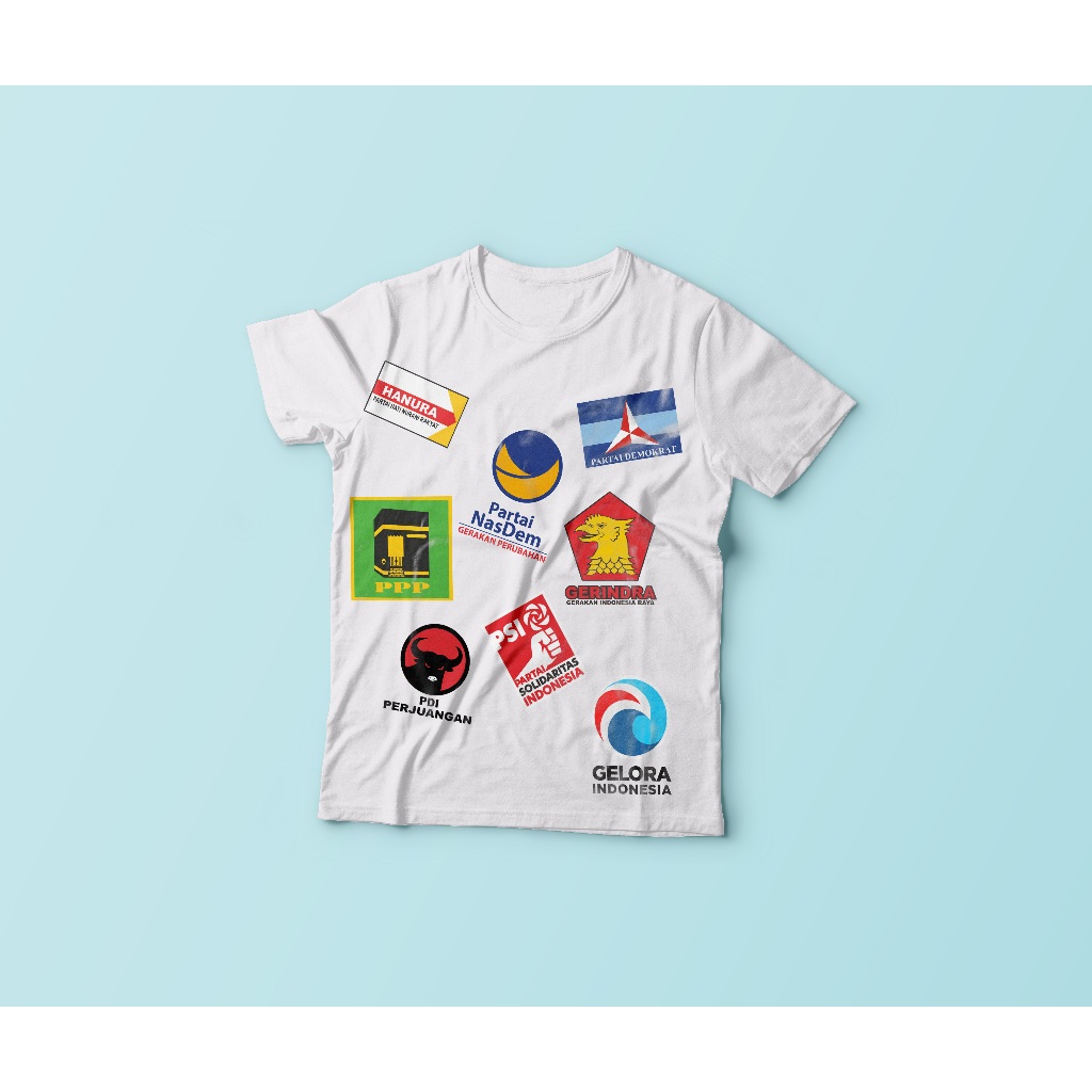 Jual STIKER SABLON SETRIKA STICKER KAOS LOGO PARTAI SABLON DTF SETRIKA ...